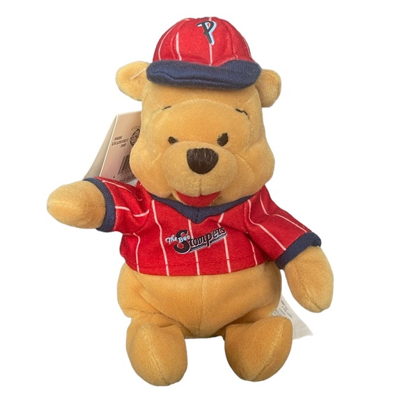 Disney | Toys | Disney Winnie The Pooh Baseball Pooh Plush | Poshmark